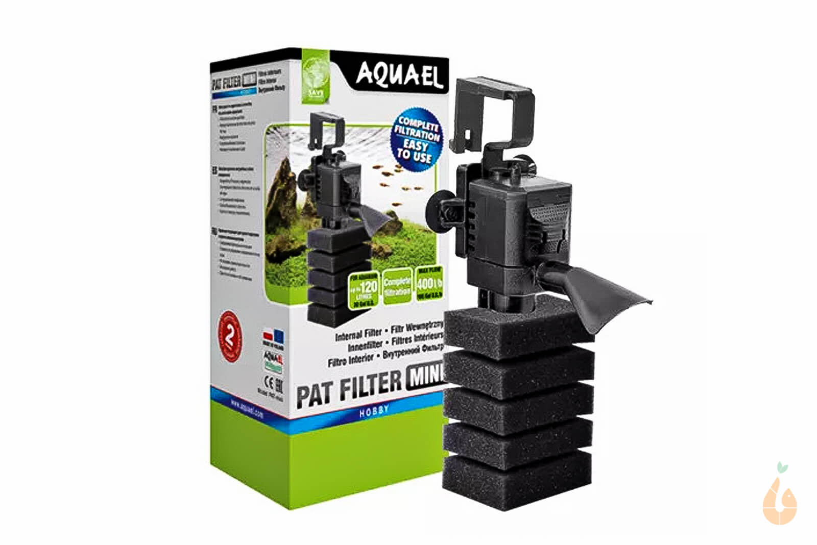 Aquael Pat Mini Filter | Standard Ausführung | Mit grobem Schwamm ...